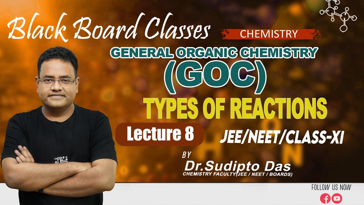 GOC(Lecture 8) TYPES OF REACTIONS BY SD Sir. - YouTube