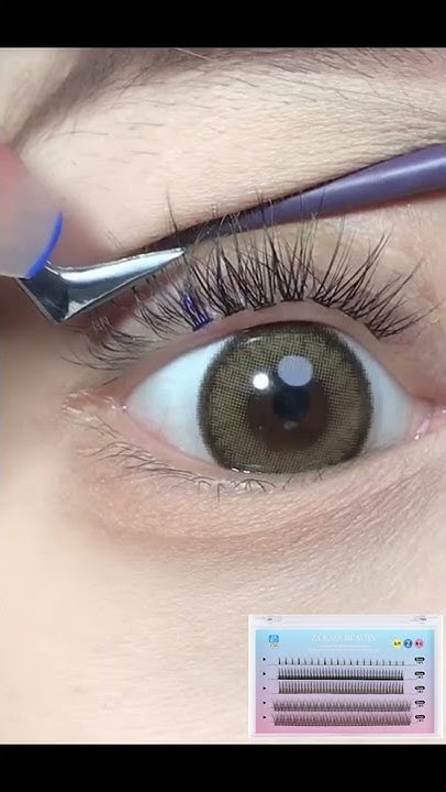 HOW TO APPLY INDIVIDUAL LASHES CLUSTERS | NO EYE SHADOW - YouTube