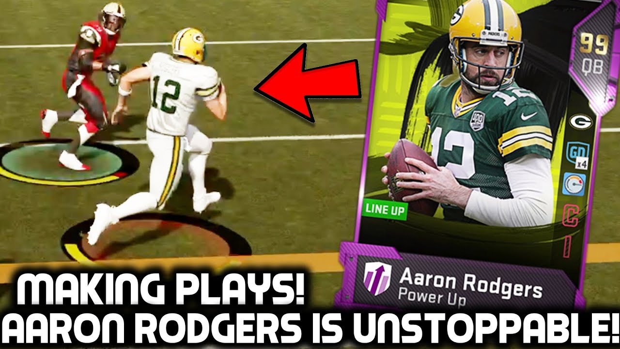 AARON RODGERS IS UNSTOPPABLE! MAKING CRAZY PLAYS! Madden 19 Ultimate ...