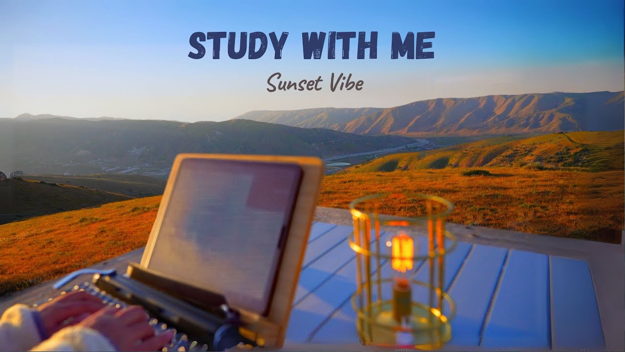 🌳📖 Enchanted Sunset Study Vibes: 2-Hour Focus + Gentle Timer! 🍂🎧 [25/5 ...