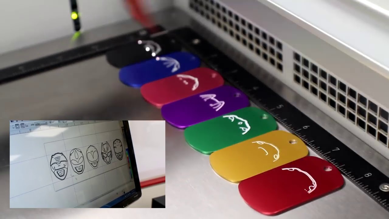 Anodized Aluminum Tags | Laser Engraving | Trotec Laser - YouTube