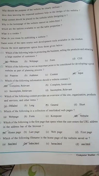 Gseb computer std.12 chapter no.3 solutions - YouTube