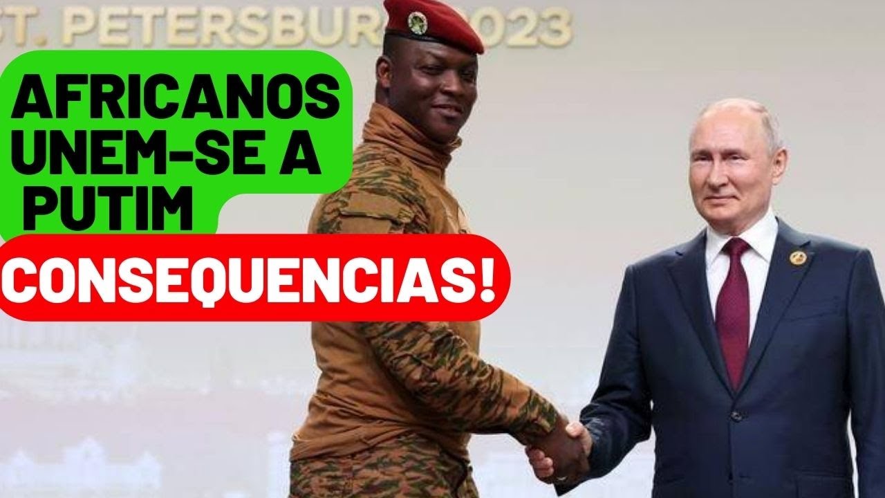 Líderes africanos unem-se a Putin na cimeira Rússia-África - YouTube