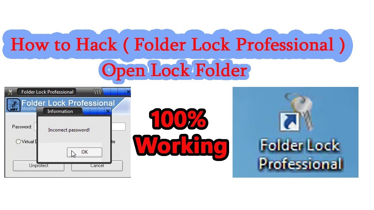 How to Hacke Folder Lock Professional Application 100% Working - YouTube