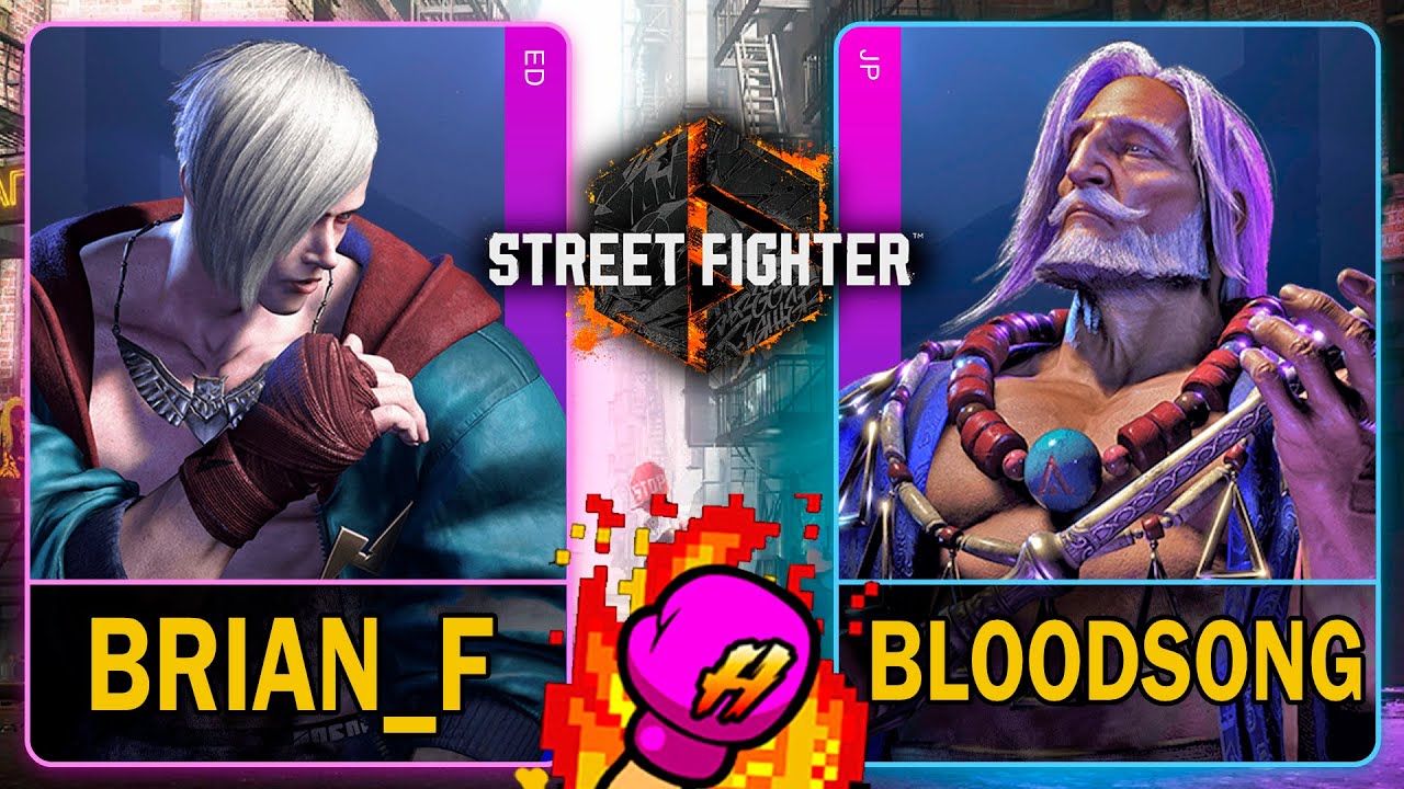 SF6 Brian_F (ED) VS Bloodsong (JP)🥊Street Fighter 6🥊スト6🥊4K 60ᶠᵖˢ - YouTube