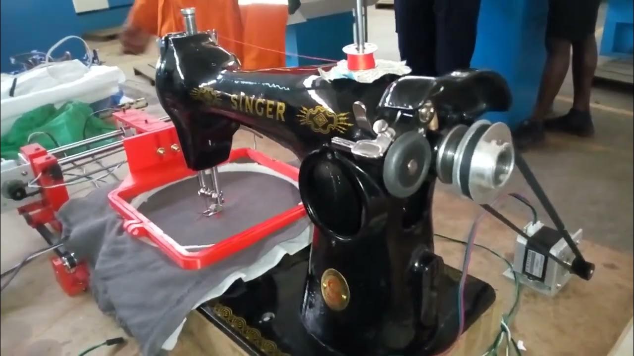 CNC embroidery sewing machine (Final Project) - YouTube