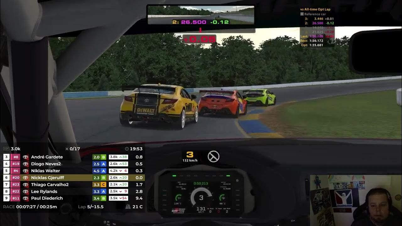 iRacing Production Car Sim Lab Challenge GR86 Road Atlanta - Full Course w12s01-24 - YouTube