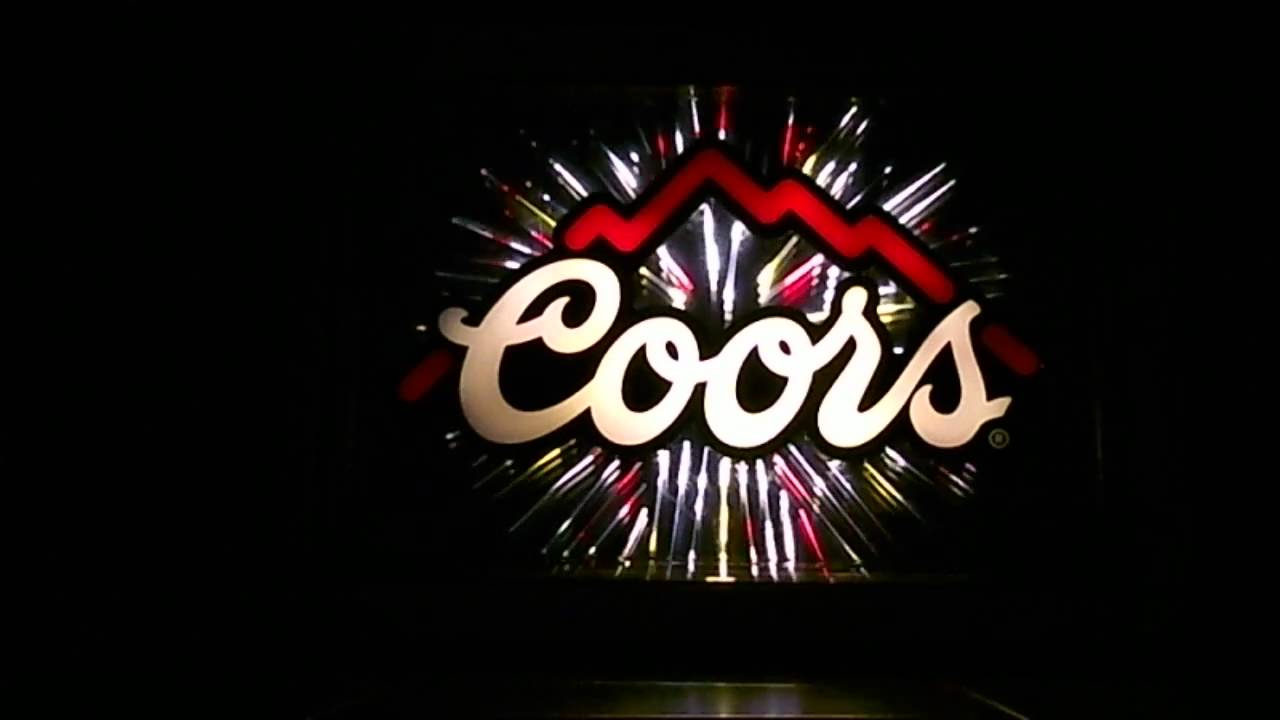 Coors Starburst Back Motion Sign - YouTube