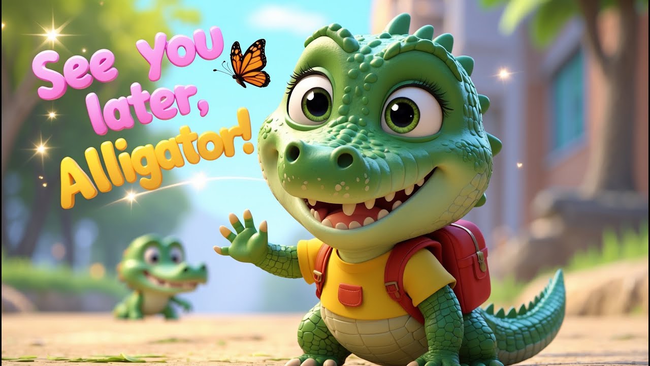 See You Later, Alligator 🐊 | Fun Goodbye Song for Kids - YouTube