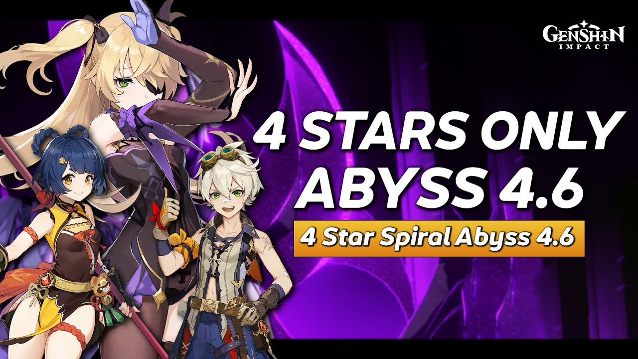 GILA SUSAH! Cuma Pake 4 Star Karakter dan Senjata - Spiral Abyss 4.6 ...