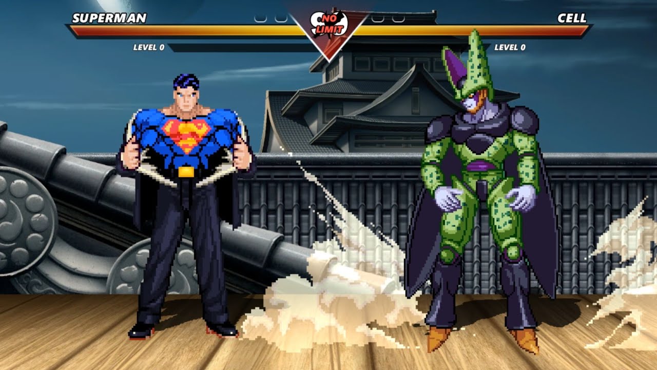 SUPERMAN vs PERFECT CELL - High level insane fight - YouTube