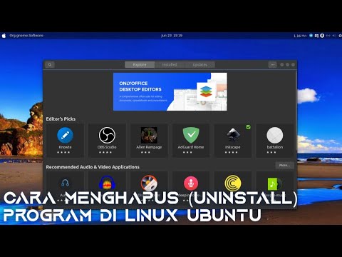 Cara uninstall program di linux Ubuntu - YouTube