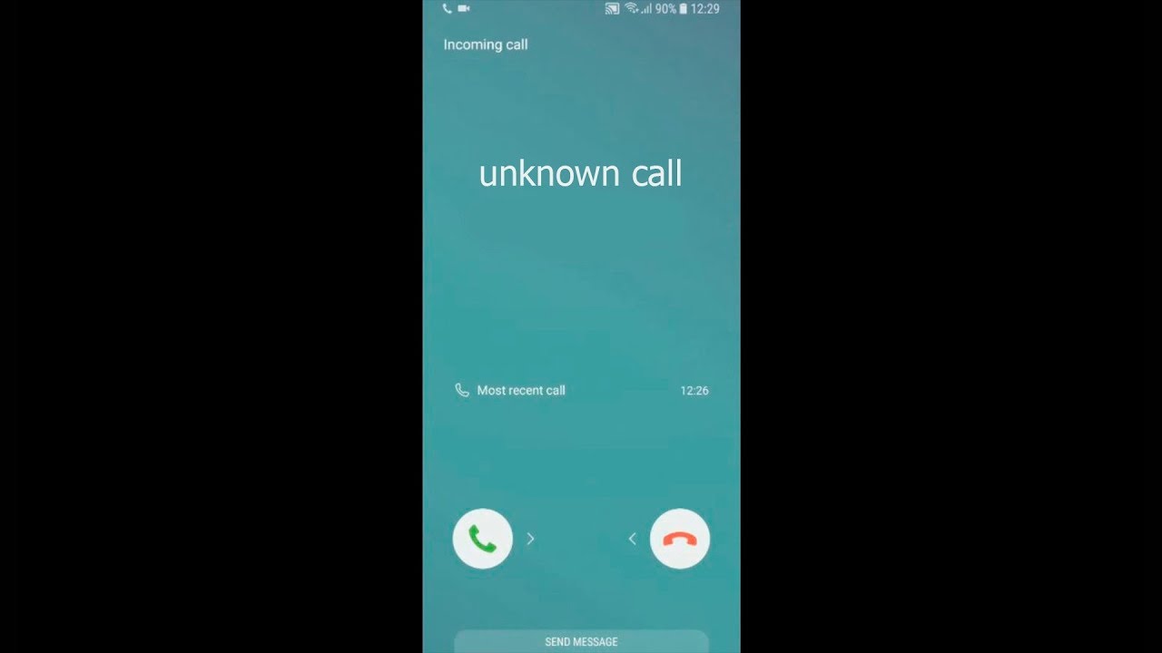 Samsung Galaxy A8 incoming call (screen video capture) - YouTube