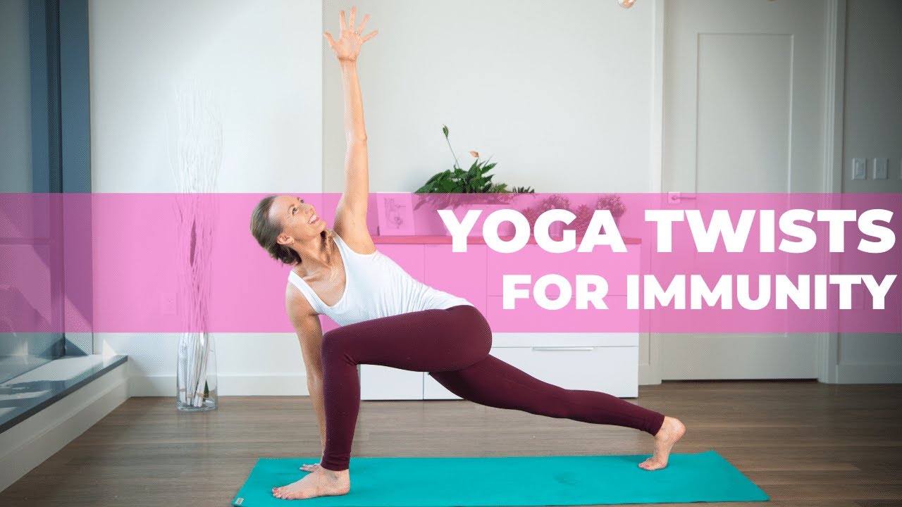 10 Min Immune Boosting Yoga Flow | YOGA FOR LYMPHATIC SYSTEM - YouTube