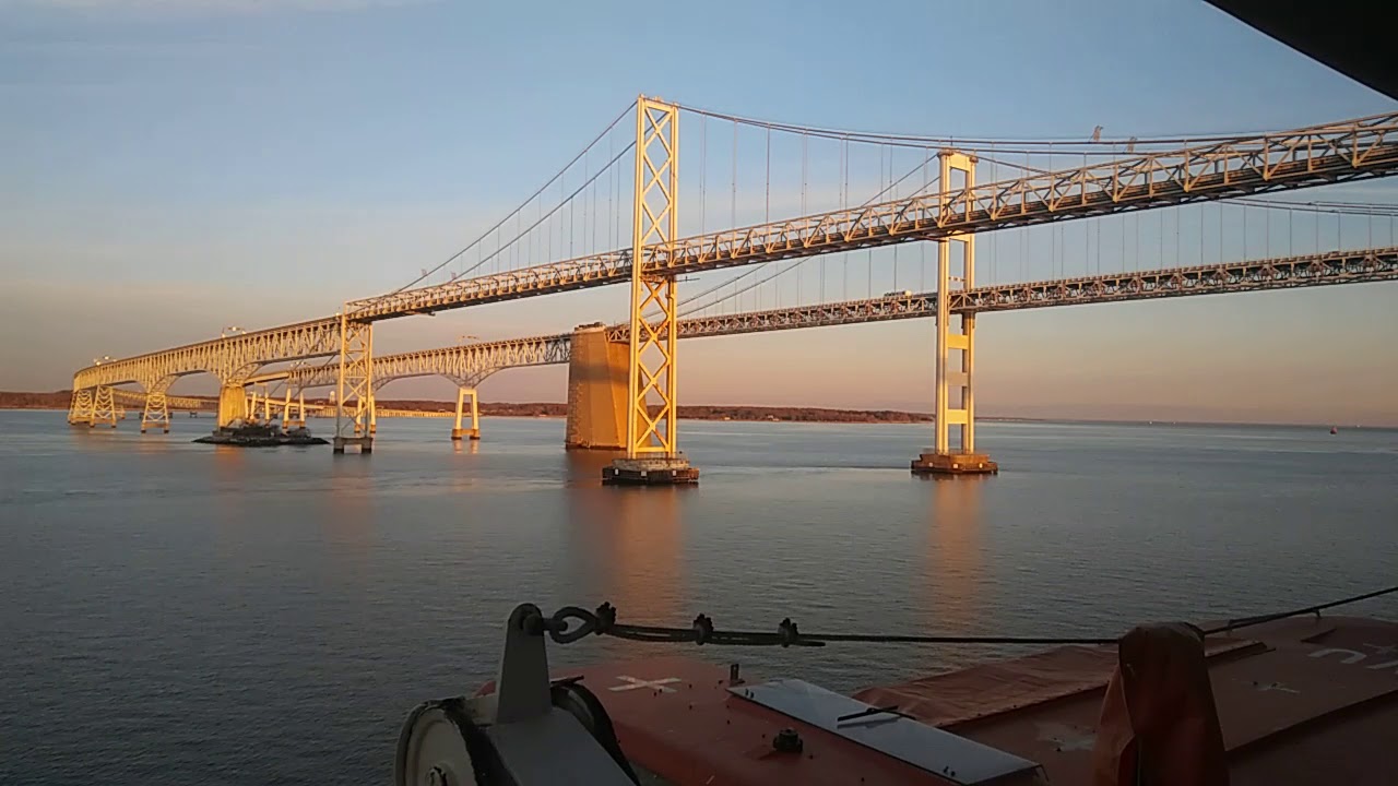 Carnival Pride and the Chesapeake Bay Bridge - YouTube