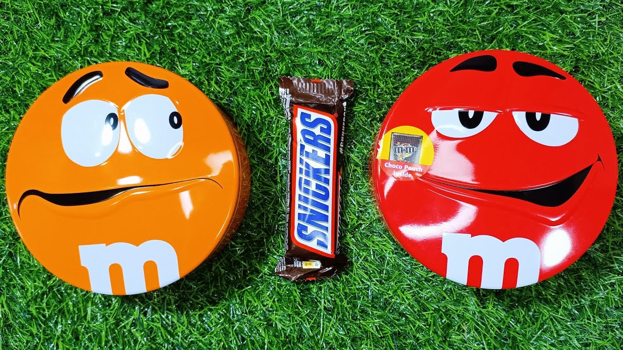 Snickers and M&M's boxes/Unpacking/ASMR video/No talking - YouTube