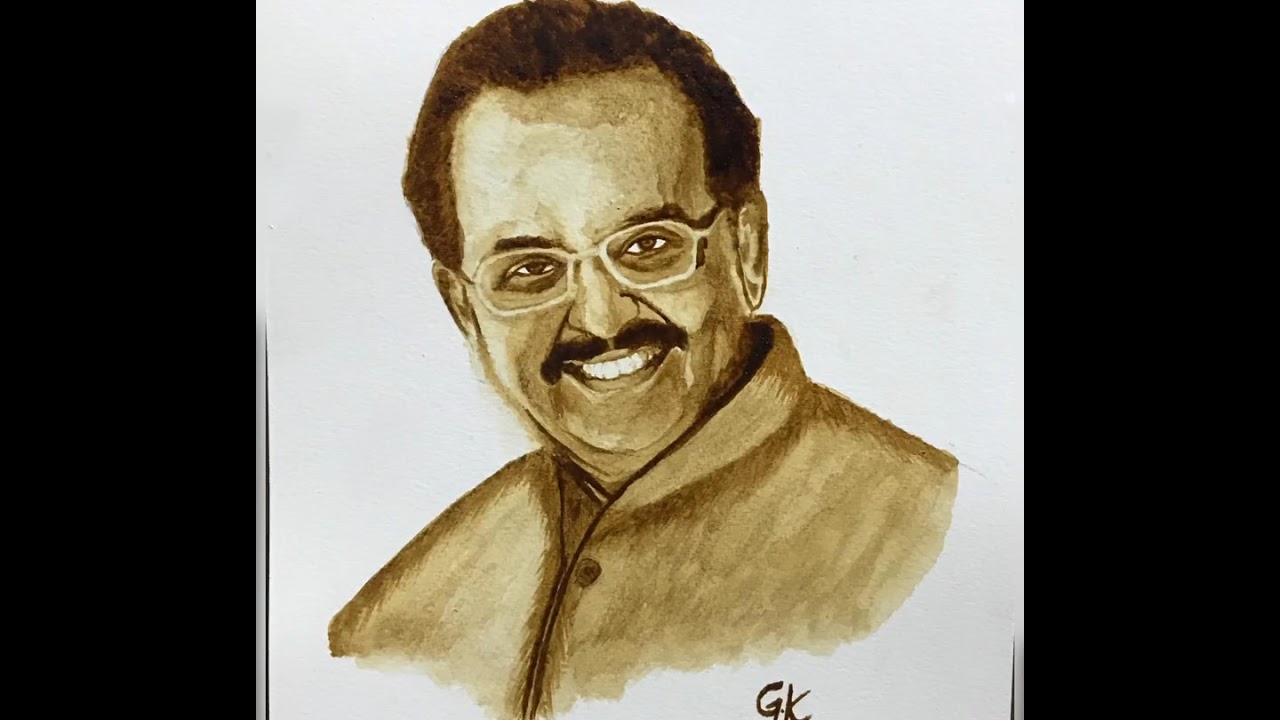 Spb /s p Balasubramaniam/ spbportrait /Spb sir drawing/ spb sir coffee ...