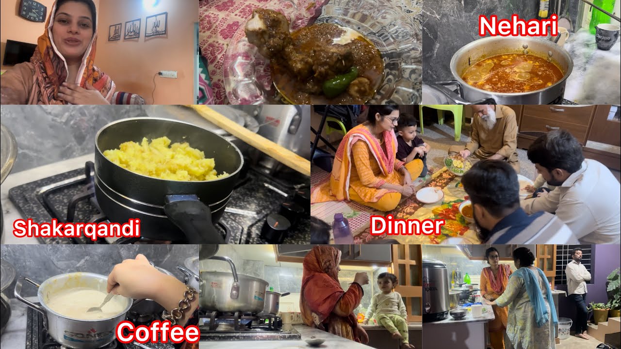A Day in my mehka 😜 special shakar qandi recipe || chicken karahi ...