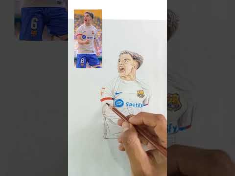 GAVI BARCELONA #youtube #dibujo #drawing #futbolistas - YouTube