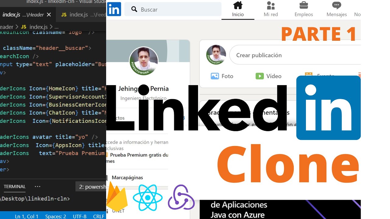 Linkedin Clone Para Principiante 🎖️ React Redux Firebase Parte 1 0892