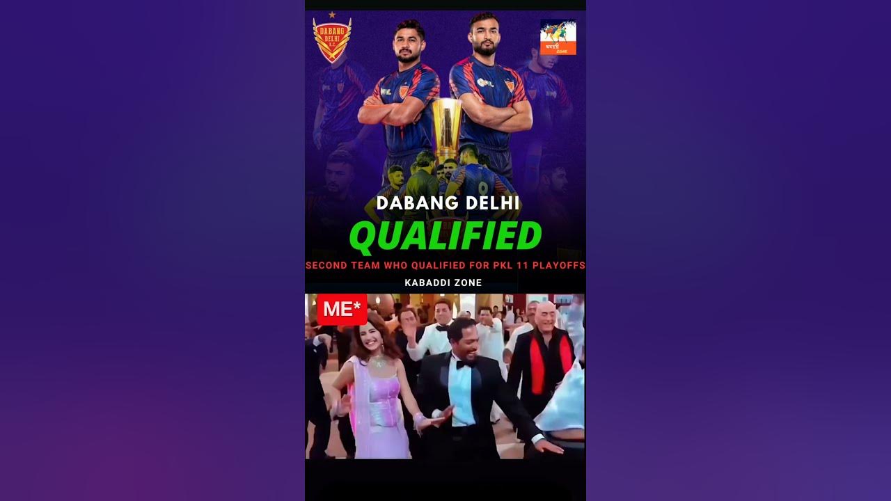 For the 6th Time in a row Delhi is Through to The Playoffs, Dabang Delhi is 2nd Team to book a ...