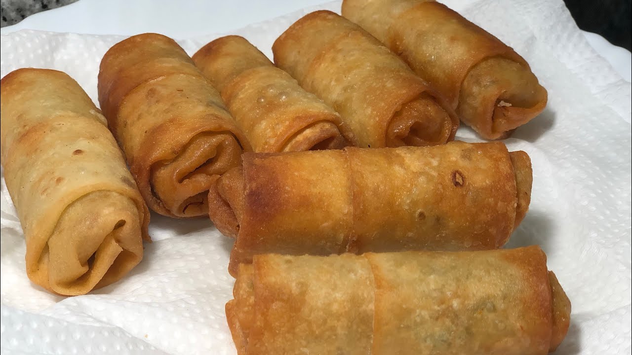 Ramadan special/ Chicken spring rolls recipe / homemade spring rolls ...