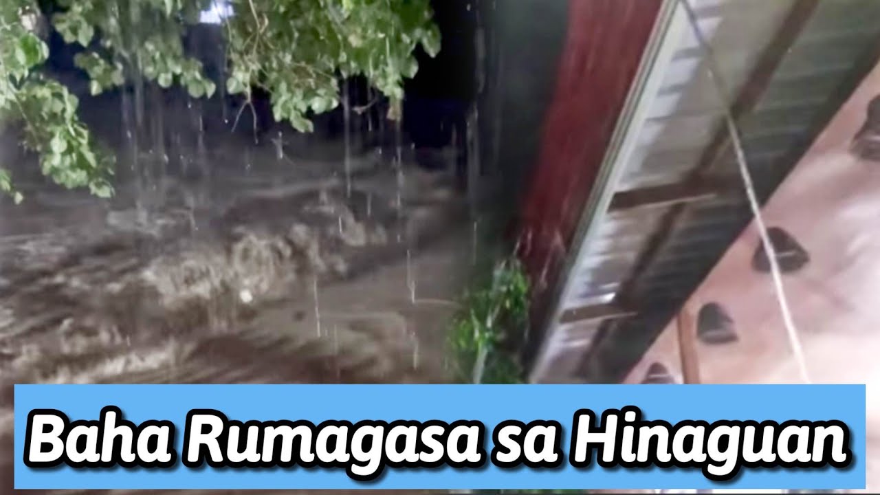 Baha rumagasa sa @Hinaguan farm - YouTube