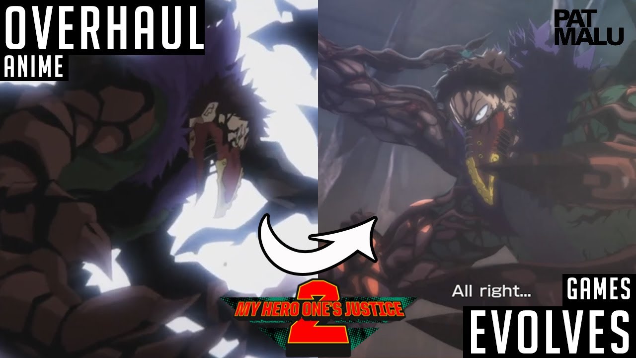 Overhaul Transformation Anime and Games Comparison Side by Side ...