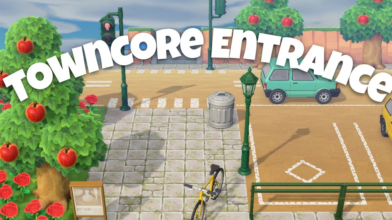 TOWNCORE ISLAND ENTRANCE // Animal Crossing New Horizons: Speed Build ...
