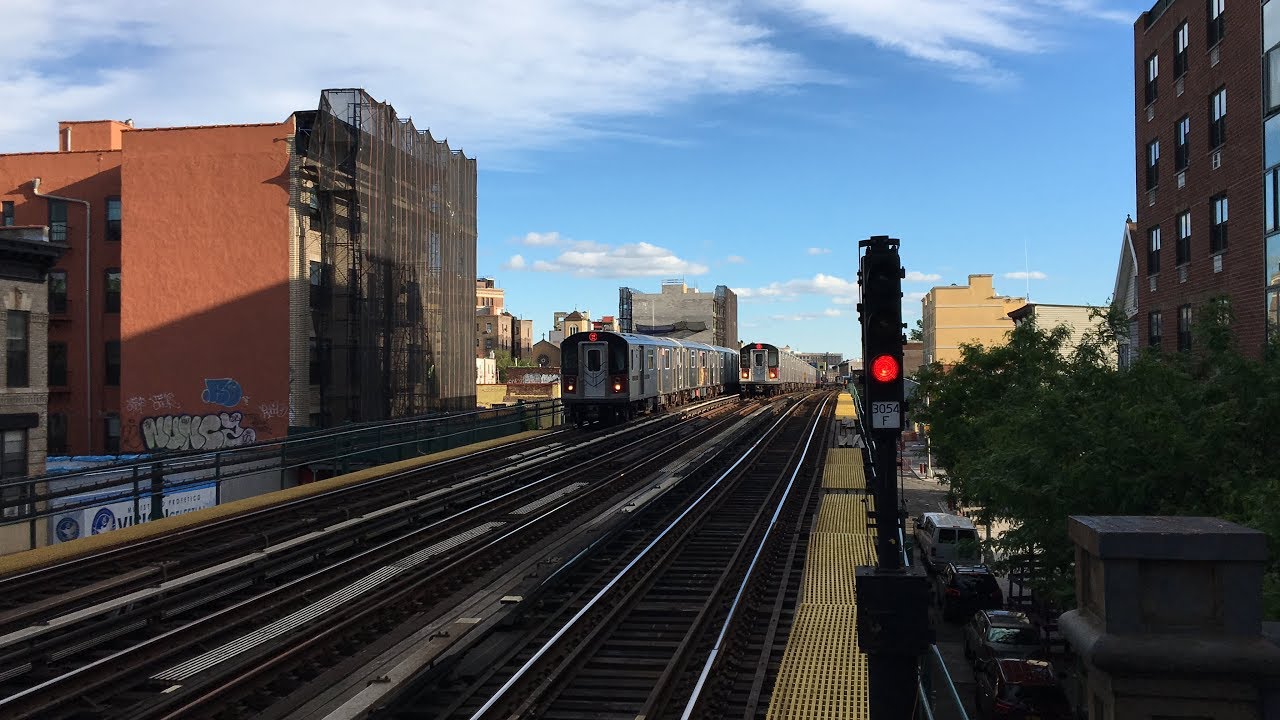 Evening 2 and 5 Train Action at Freeman St - 5/24/19 - YouTube