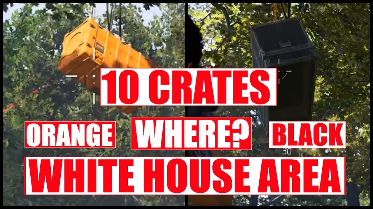 The Division 2 | 10 Orange/black Crate in White House Area - YouTube