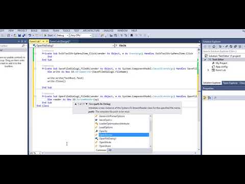 how to make text editor in vb - YouTube