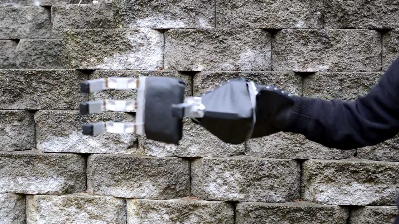 Mechanized power-gauntlet - YouTube