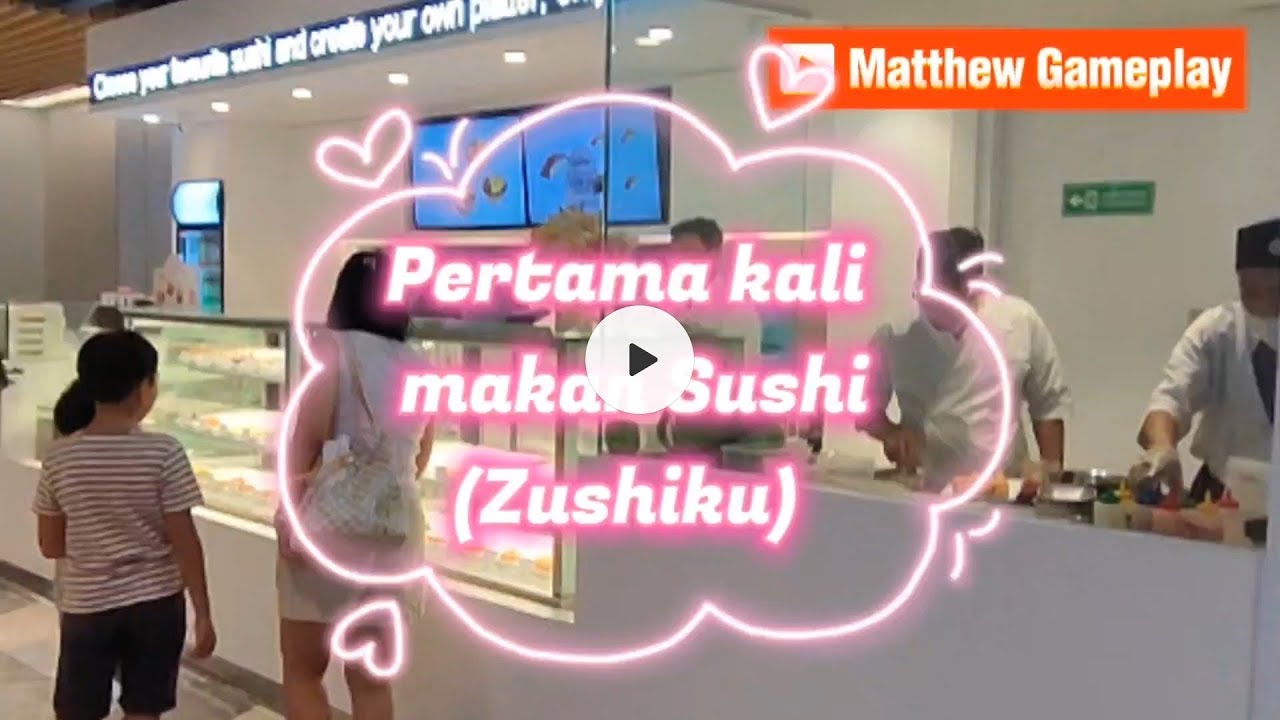 Pertama kali makan Sushi (Zushiku) - YouTube