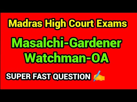 Madras High Court Model Exams | Model Test 14 | மெட்ராஸ் உயர் நீதிமன்ற ...