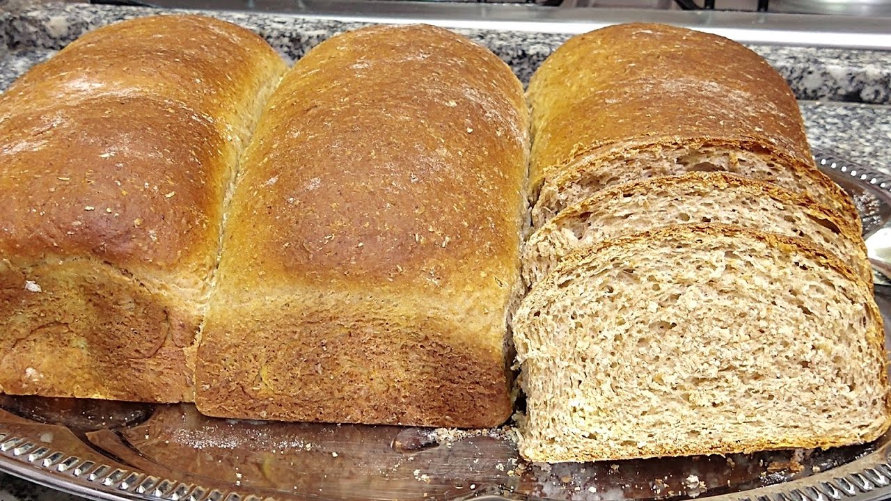 PÃO INTEGRAL CASEIRO SIMPLES FÁCIL FOFINHO SEM FARINHA BRANCA - YouTube