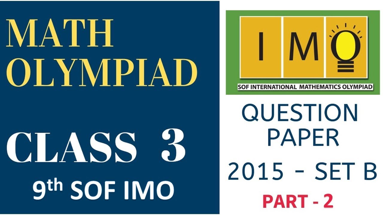 IMO Class 3 Previous Year Question Paper with Answers - 2015 SetB Part ...