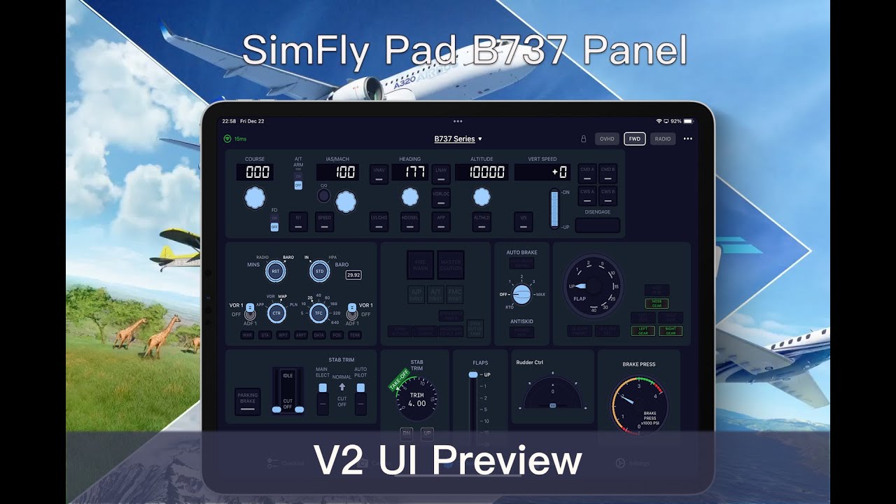 (MSFS) SimFly Pad B737 Panel V2 Version Preview - YouTube