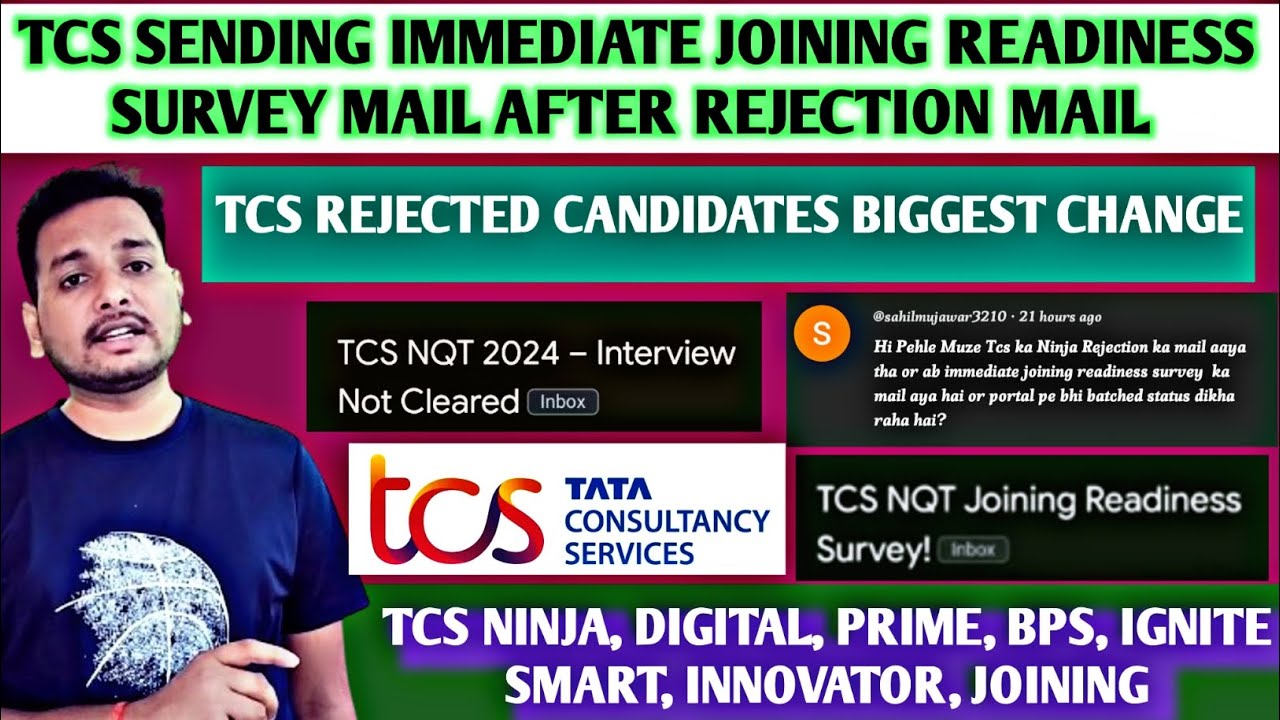 TCS JOINING BIGGEST CHANGE 😳 | BREAKING NEWS 🔥 | REJECTION MAIL ...