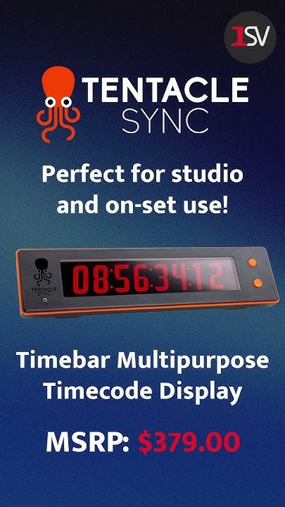 Elevate Your Camera Setup with Tentacle Sync's Timebar Display! - YouTube