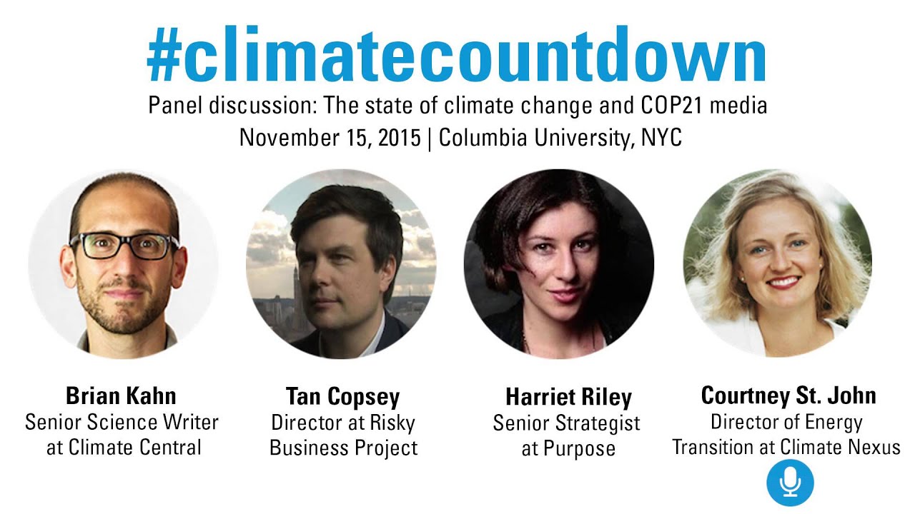 Climate Countdown - Panel Discussion on COP21 and Climate Media - YouTube