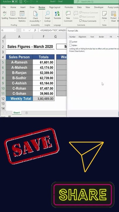 Excel hack to make your formulas disappear magically! #tricks #excel #exceltips #shorts - YouTube