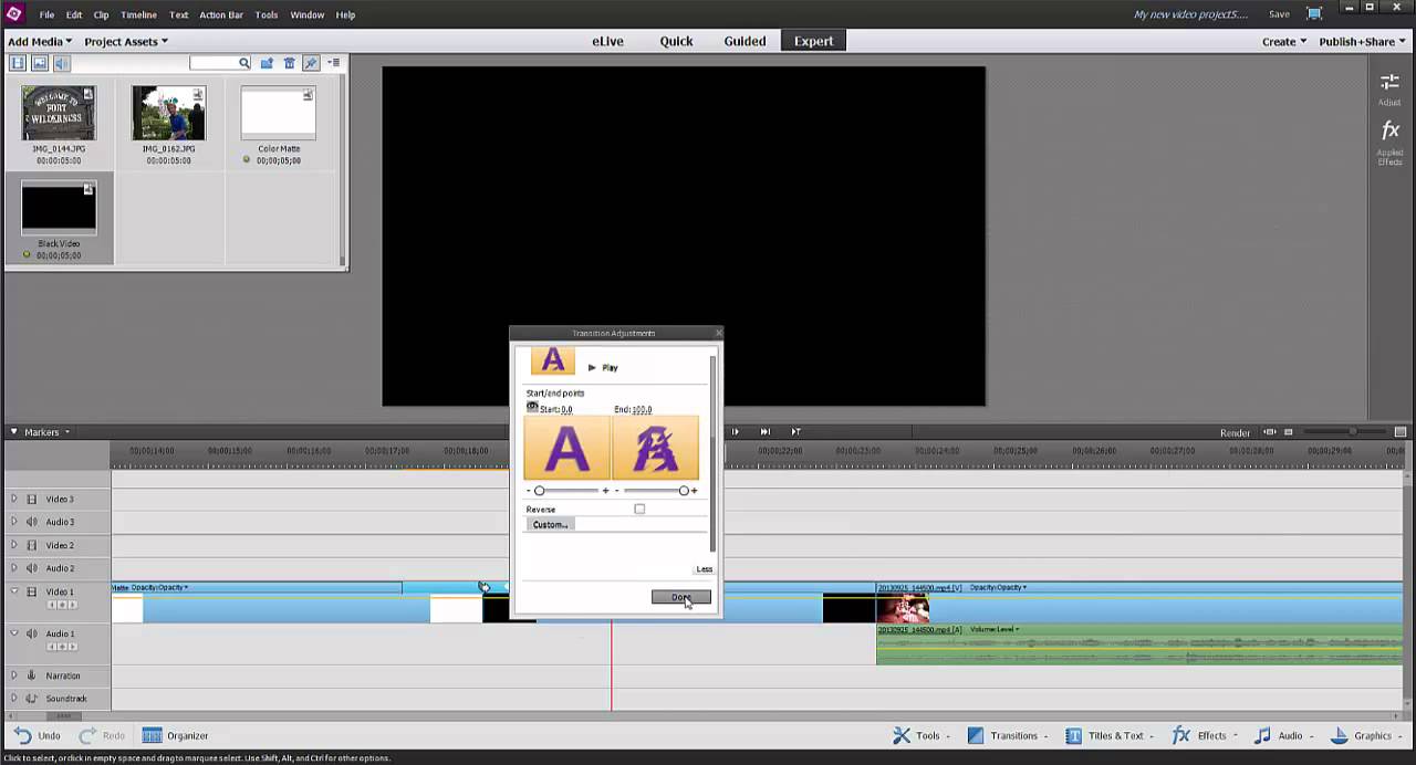 Premiere Elements Gradient Wipe Transition - YouTube