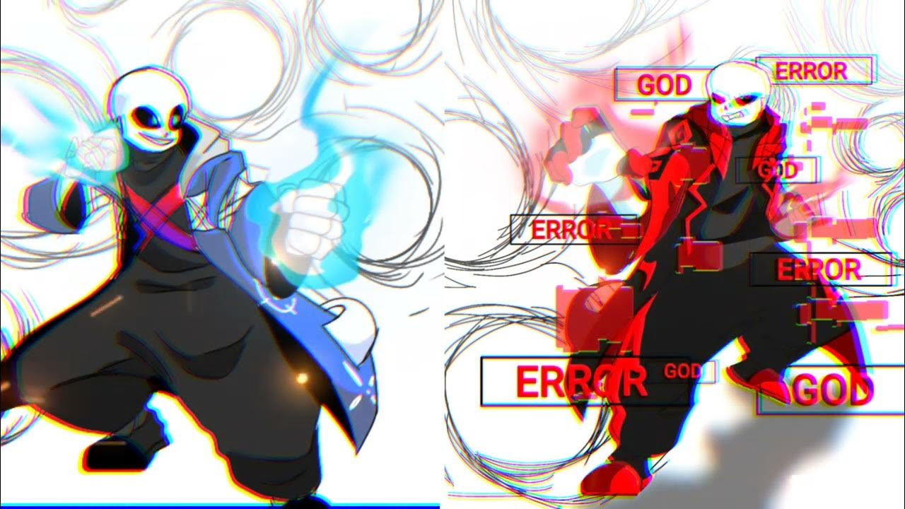 godverse sans and error god sans theme (godverse) sans au meme - YouTube