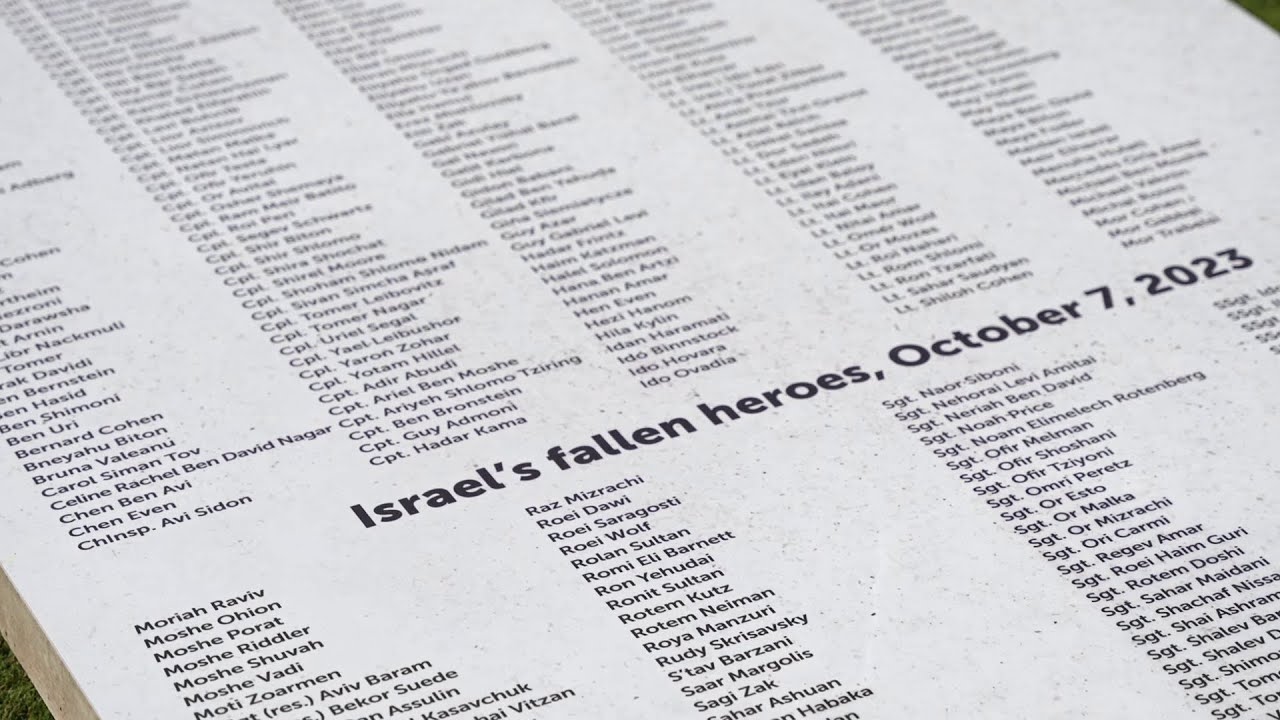 Oct. 7 memorial dedicated in Oporto by 150 rabbis - YouTube