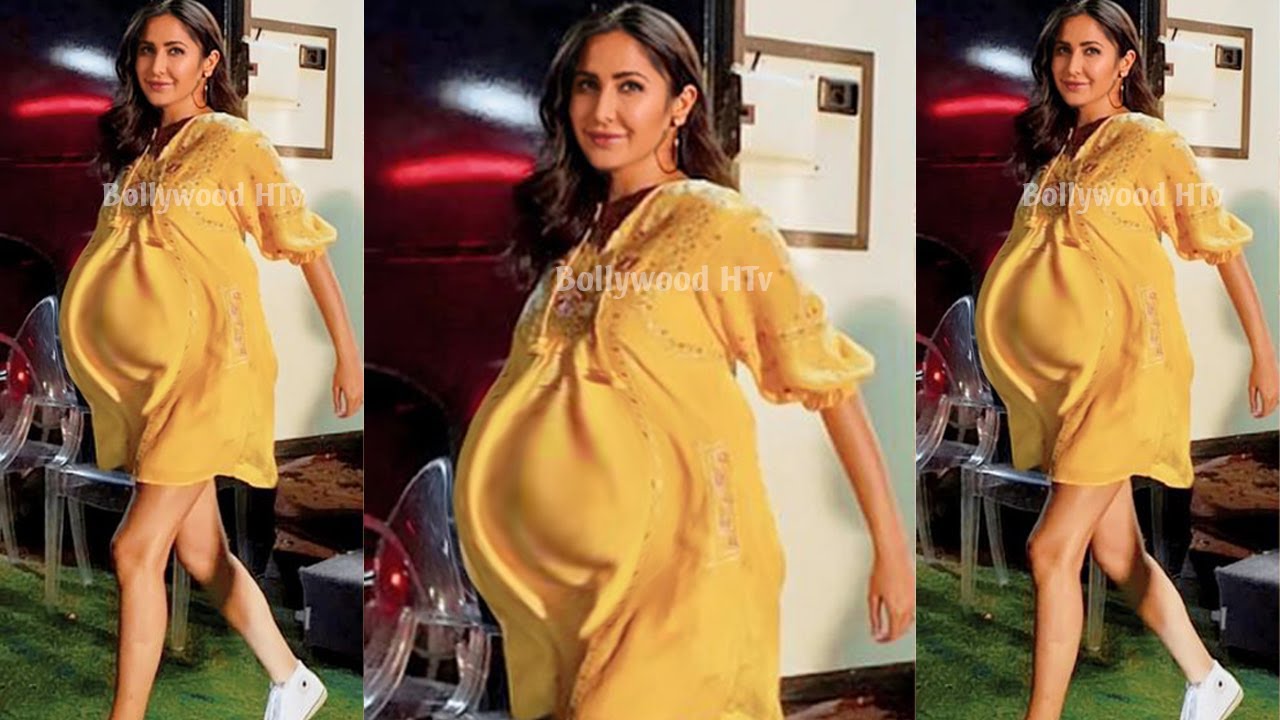 😲 Surprisingly !!! Katrina Kaif Flaunting her Baby Bump at Movie Set ...