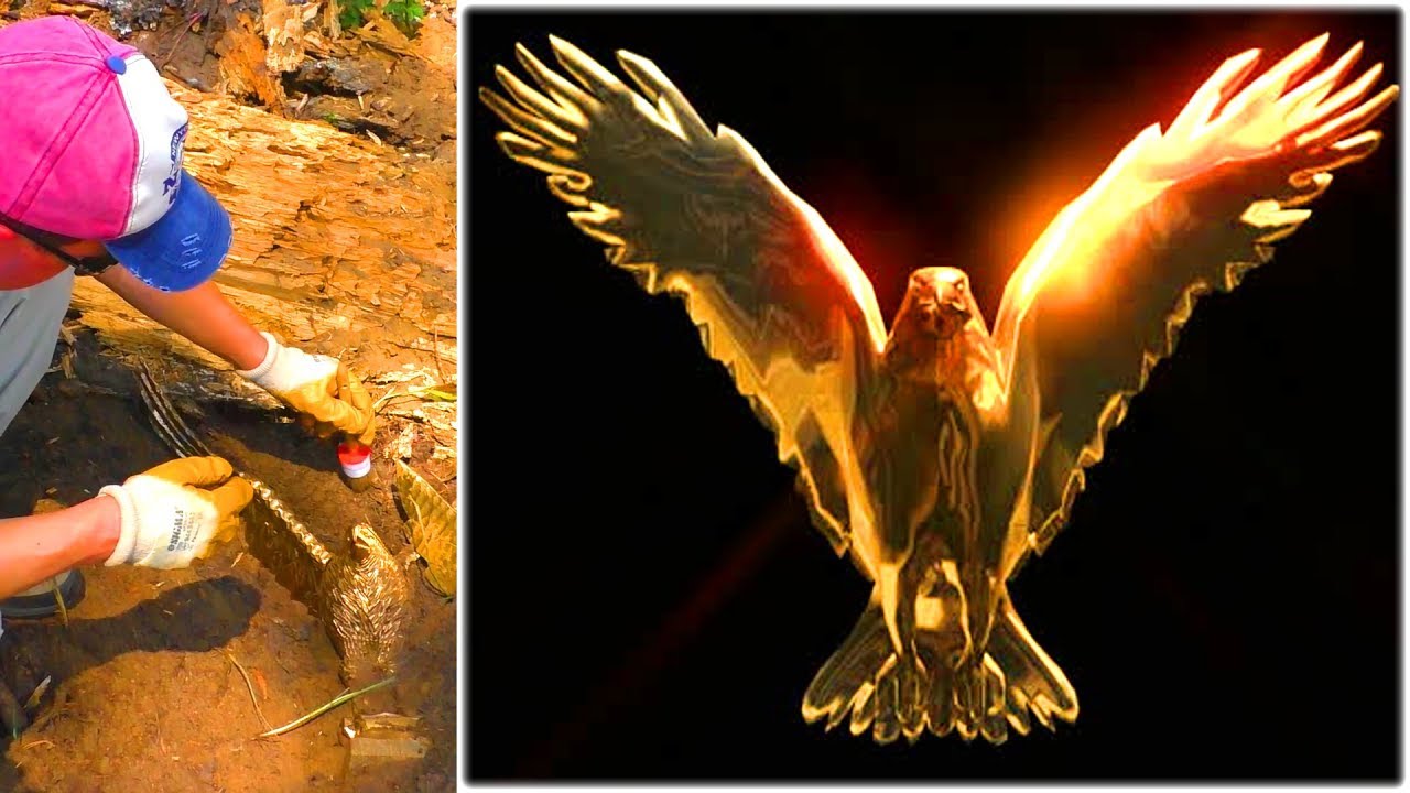 HIDDEN TREASURES! HAVE DETECTED A SECRET WITH HUGE GOLD STATUES! FAST ...