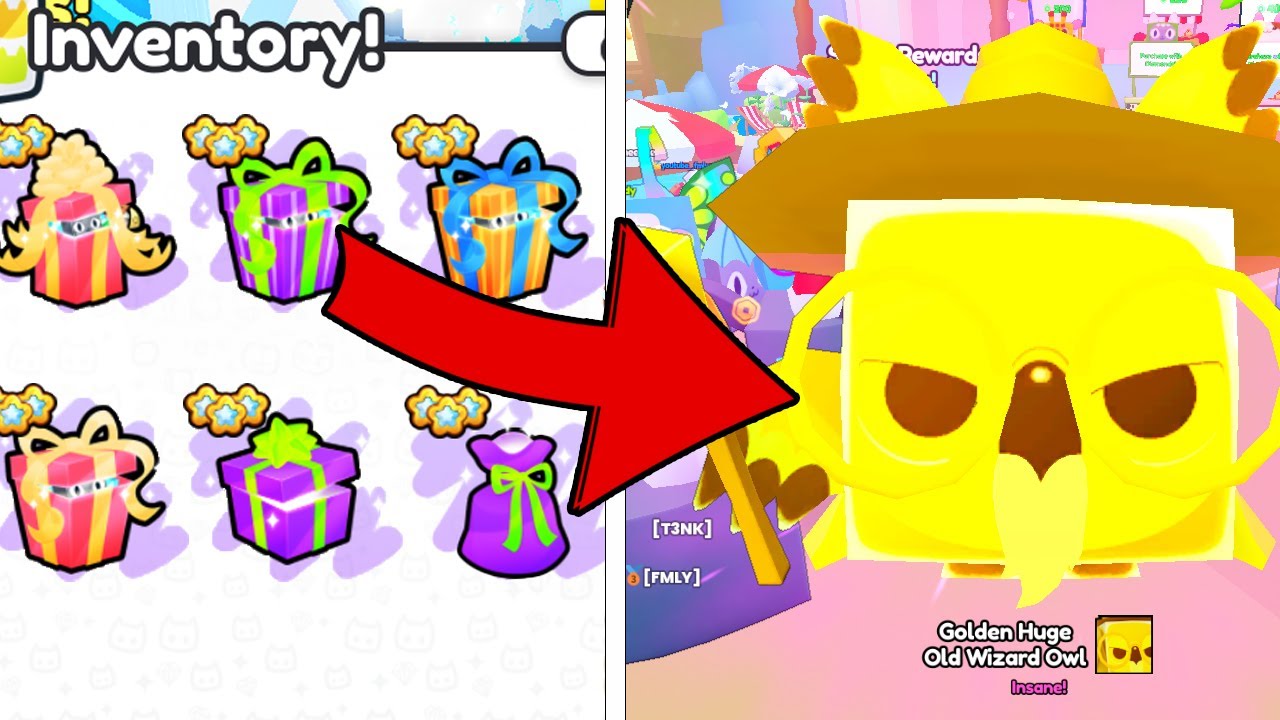 I Hatched 1ST EVER GOLDEN HUGE WIZARD OWL & MORE!! (Pet Simulator 99 ...