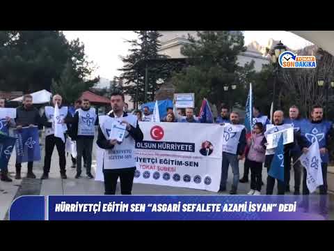HÜRRİYETÇİ EĞİTİM SEN “ASGARİ SEFALETE AZAMİ İSYAN” DEDİ