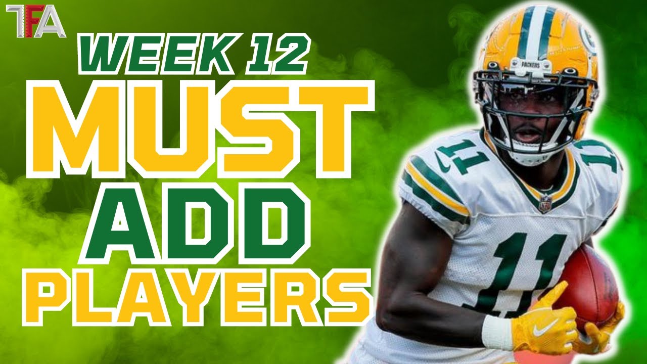 Week 12 MUST ADD Waiver Wire Pickups | Fantasy Football Advice 2023 ...
